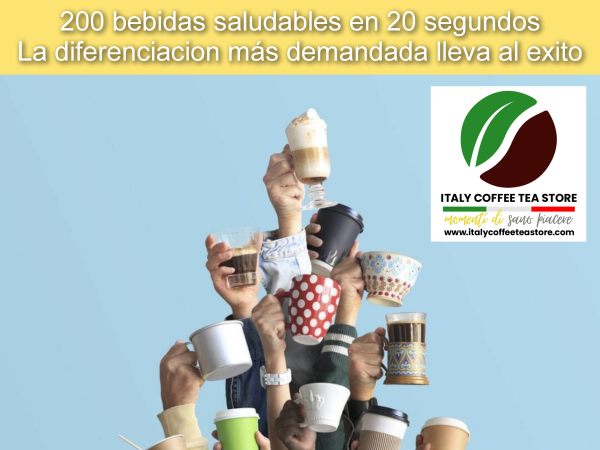 Franquicias Italy Coffee Tea Store, 200 bebidas saludables exc...